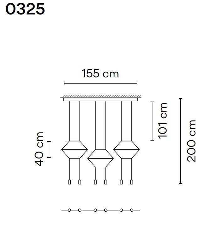 Acheter Vibia Wireflow Lineal 6A - 0325 lampe a suspension en ligne avec assistence professionelle.